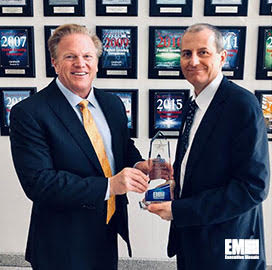Jim Garrettson Presents Craig Abod With Wash100 Award - GovCon Wire