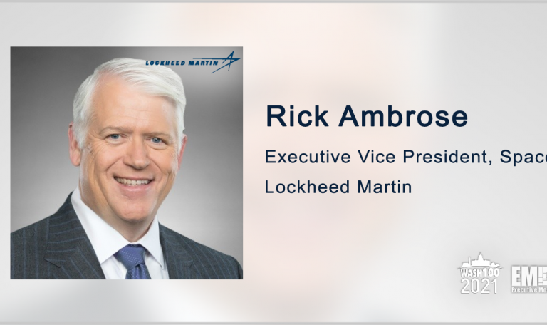 Lockheed Releases Tactical ISR Satellite Product Line; Rick Ambrose ...