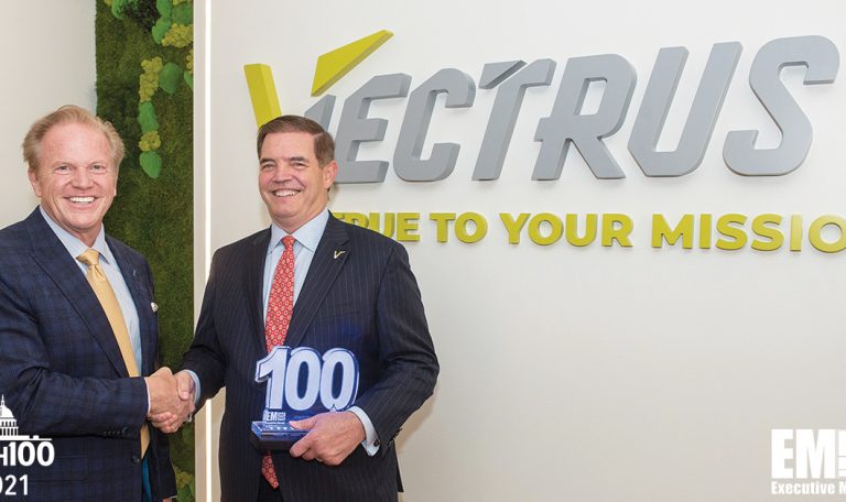 Vectrus President, CEO Chuck Prow Presented Seventh Wash100 Award By Executive Mosaic CEO Jim ...