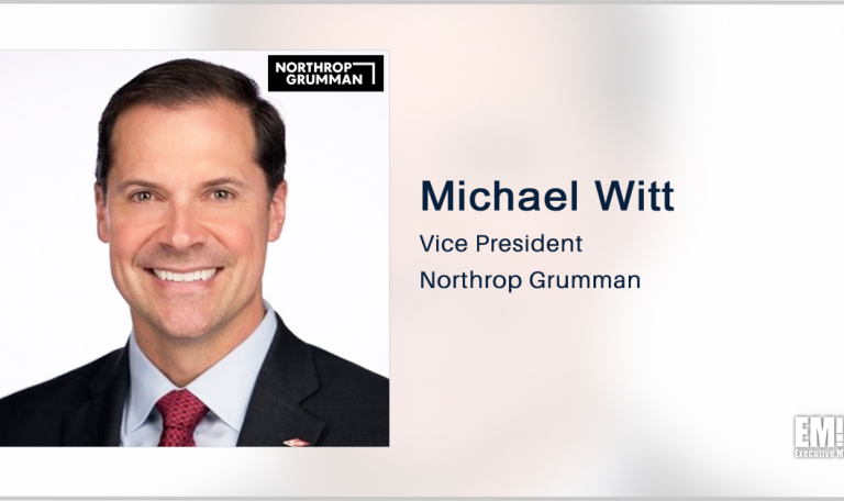 Michael Witt Appointed VP, Chief Sustainability Officer at Northrop - GovCon Wire