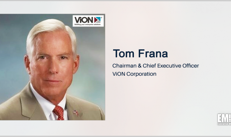 ViON Books $184M IRS IT Support Contract; Tom Frana Quoted - GovCon Wire