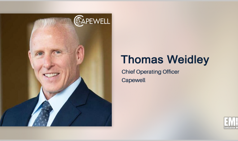 USMC Vet Thomas Weidley Appointed Capewell COO - GovCon Wire