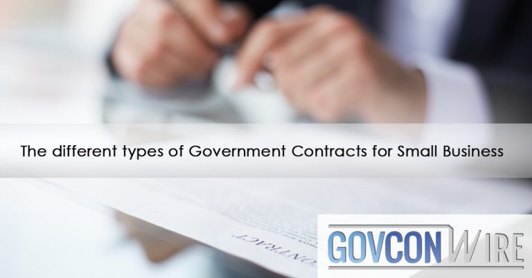 The different types of Government Contracts for Small Business - GovCon ...