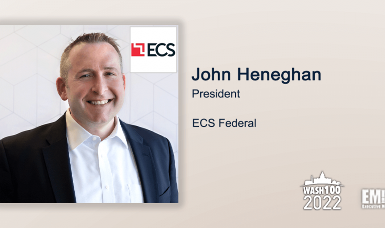 ECS President John Heneghan Gets 1st Wash100 Recognition - GovCon Wire