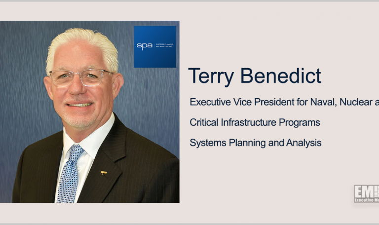 Navy Vet Terry Benedict Added to SPA’s Leadership Team as EVP – GovCon Wire