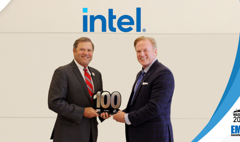 Intel Federal President Jim Brinker Presented 3rd Wash100 Award By ...