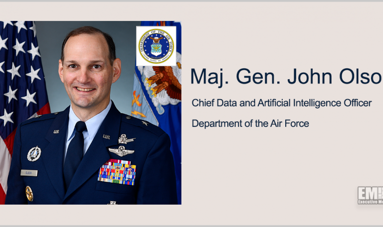 Air Force Chief Data, AI Officer John Olson Promoted to Major General ...