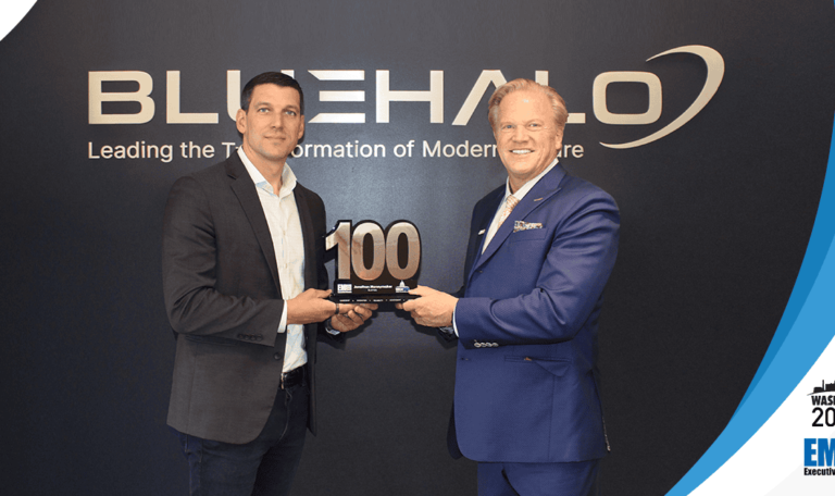 BlueHalo CEO Jonathan Moneymaker Receives 1st Wash100 Award From Executive Mosaic CEO Jim ...