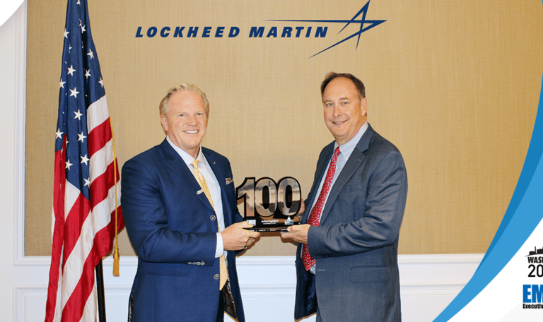 Lockheed Martin Space EVP Robert Lightfoot Receives 2nd Wash100 Award From Executive Mosaic CEO ...