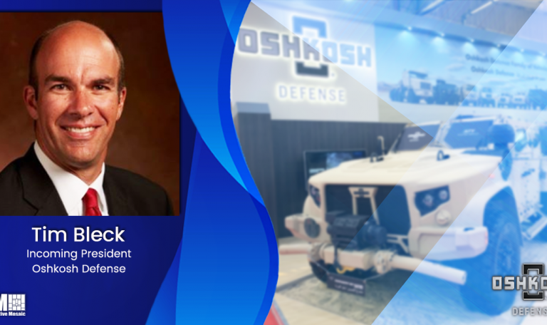 Tim Bleck Named Oshkosh Defense President – GovCon Wire