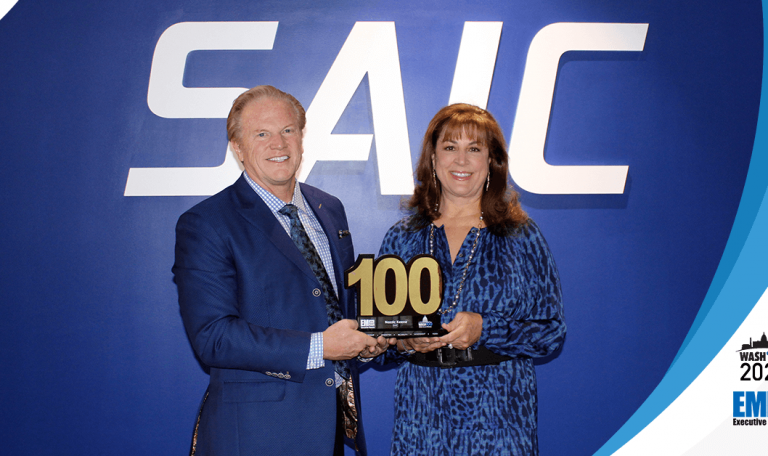 SAIC CEO Nazzic Keene Accepts 5th Wash100 Award From Executive Mosaic ...