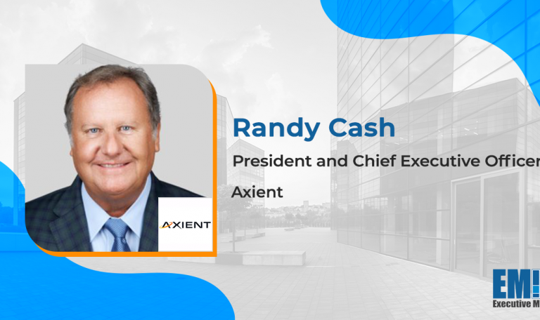 Randy Cash Succeeds Patrick Murphy as Axient President, CEO – GovCon Wire