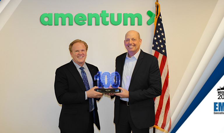 Amentum’s John Heller Receives 2023 Wash100 Award from Executive Mosaic’s Jim Garrettson ...