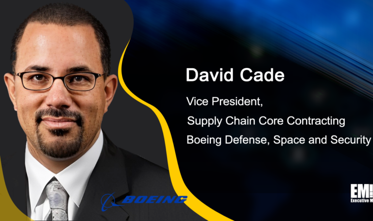 David Cade Starts Supply Chain Contracting VP Role at Boeing Defense ...