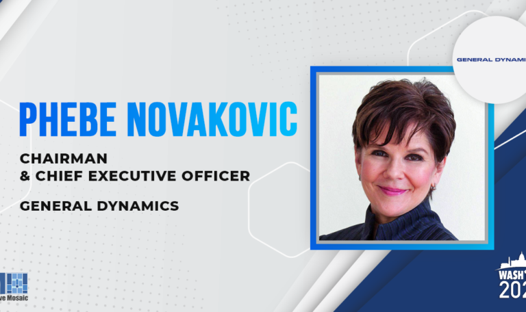 Phebe Novakovic, General Dynamics Chairman & CEO, Awarded 9th Wash100 ...