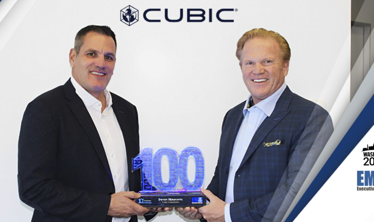 Cubic Corporation CEO Stevan Slijepcevic Presented With 2023 Wash100 ...