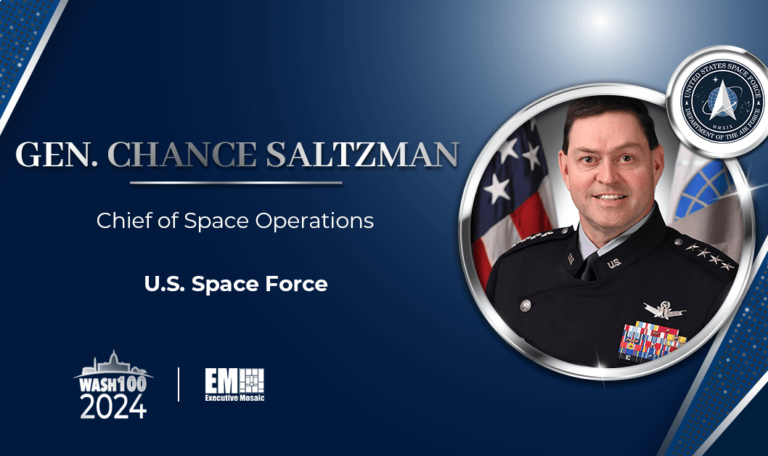 Chief of Space Operations Gen. Chance Saltzman Secures 2nd Wash100 ...