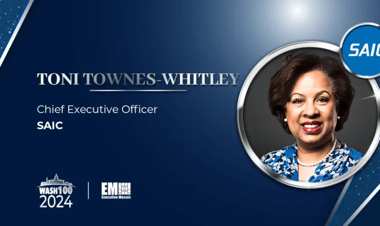 SAIC CEO Toni Townes-Whitley Earns 1st Wash100 Award for Taking Charge of Company Transformation ...