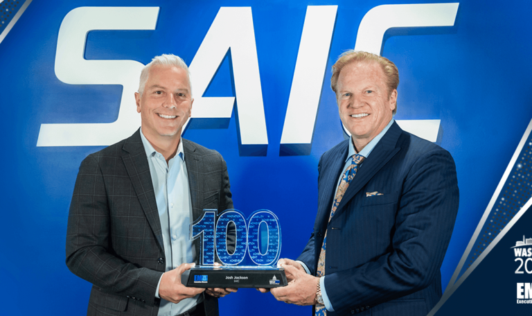SAIC’s Josh Jackson Accepts 2024 Wash100 Award – GovCon Wire