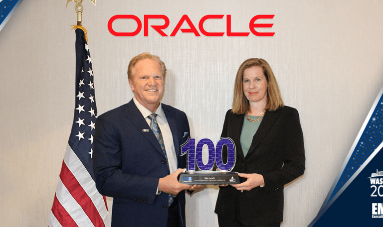 Oracle’s Kim Lynch Accepts 2024 Wash100 Award - GovCon Wire