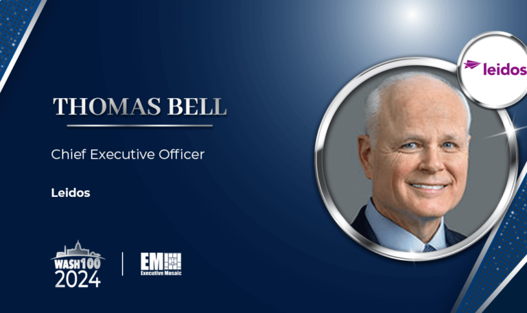 Leidos CEO Thomas Bell Clinches 1st Wash100 Award for Growth ...