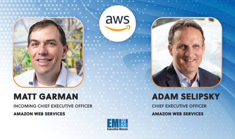 Matt Garman to Succeed Adam Selipsky as AWS CEO – GovCon Wire