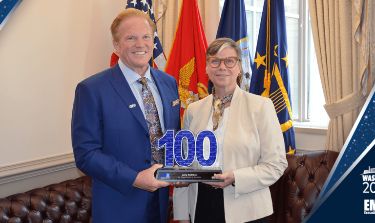 Navy CIO Jane Rathbun Receives 1st Wash100 Award From Jim Garrettson at ...