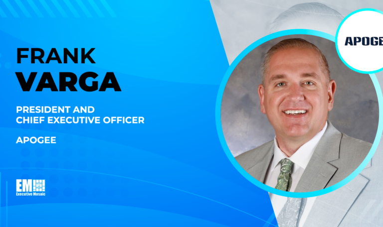 Frank Varga Promoted to President & CEO at Apogee – GovCon Wire