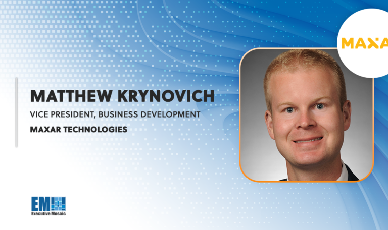 Matthew Krynovich Takes on Business Development VP Post at Maxar ...