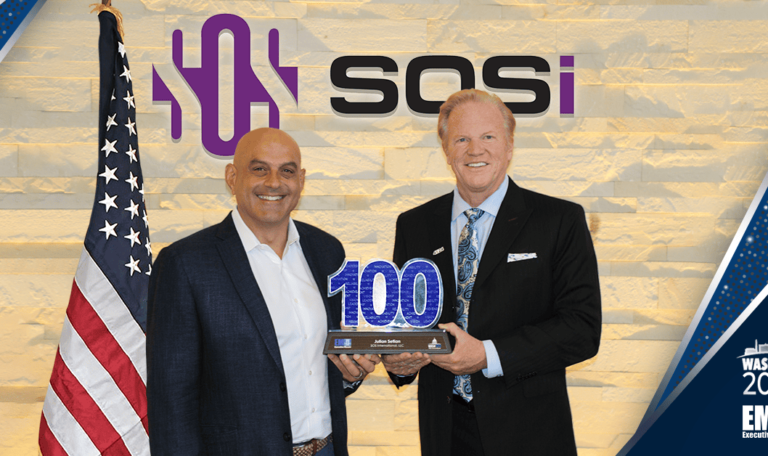Julian Setian of SOSi Presented With 2024 Wash100 Award – GovCon Wire