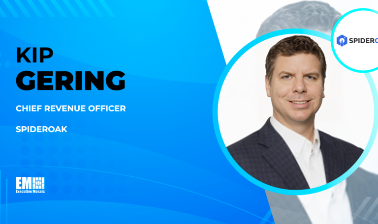 Kip Gering Named SpiderOak Chief Revenue Officer – GovCon Wire