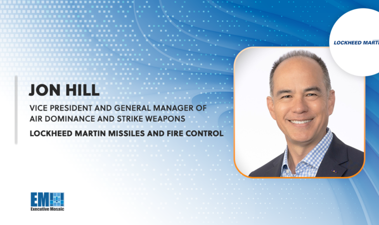 Jon Hill Takes on VP & General Manager Role at Lockheed’s MFC Division ...
