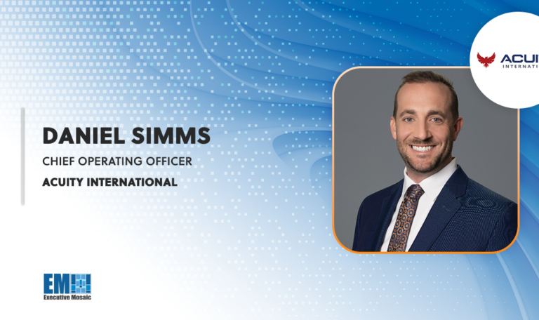 Daniel Simms Takes on COO Role at Acuity International – GovCon Wire
