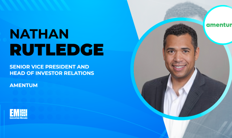 Nathan Rutledge Named Amentum SVP, Head of Investor Relations – GovCon Wire