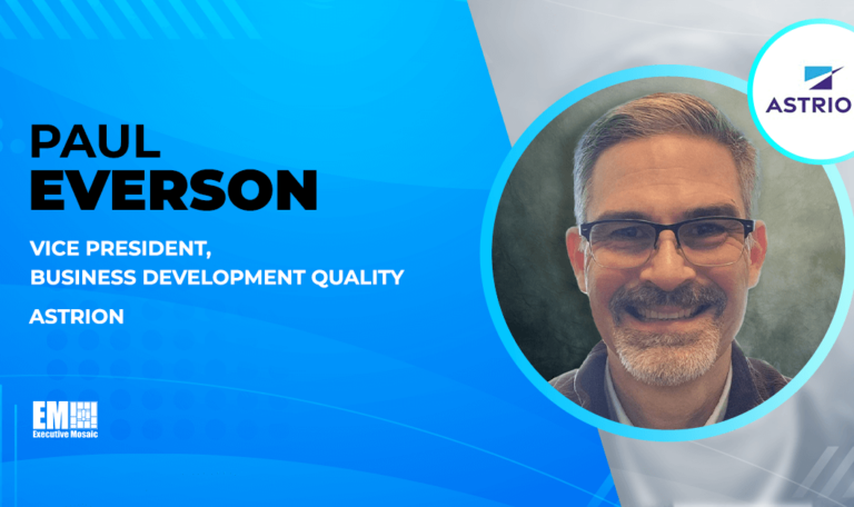Astrion Names Paul Everson as Business Development Quality VP