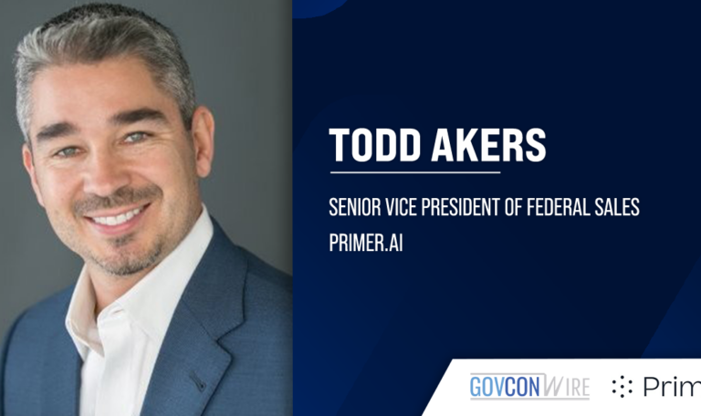 Todd Akers Named Primer.ai Federal Sales SVP – GovCon Wire