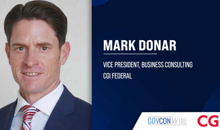 Mark Donar Named Business Consulting VP at CGI Federal